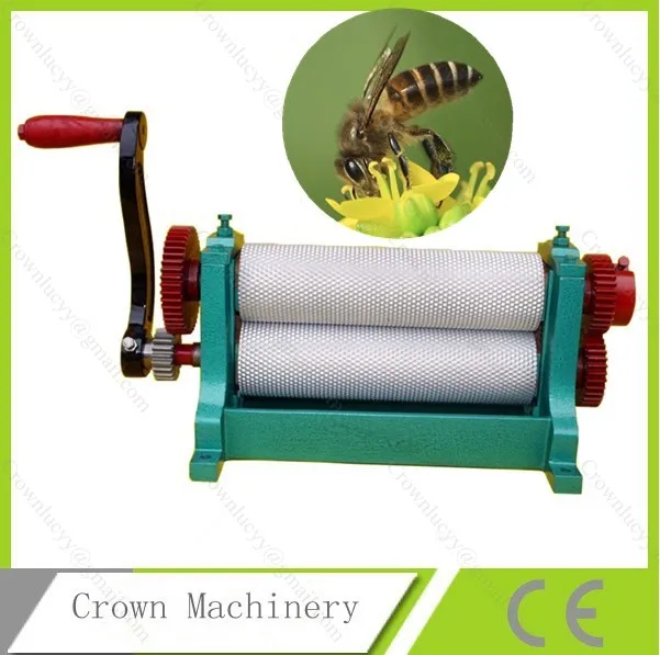 Free Shipping 86*310mm Hand operated Beeswax comb stamper machine mill ...