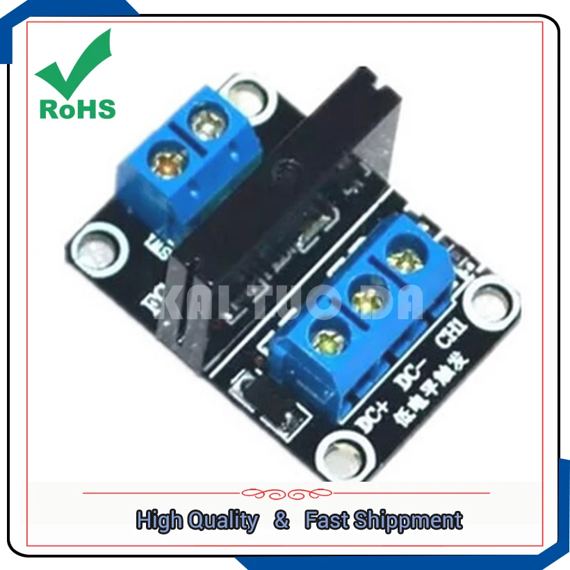 A03B 1 channel/one way 5V low level solid state relay module with fuse solid state relay 250V 2A ...