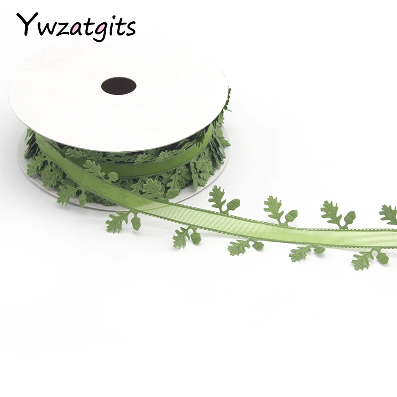 ywzatgits 1roll/lot(20m) 40mm Leaves Vine Garlands Ribbons Sew On ...