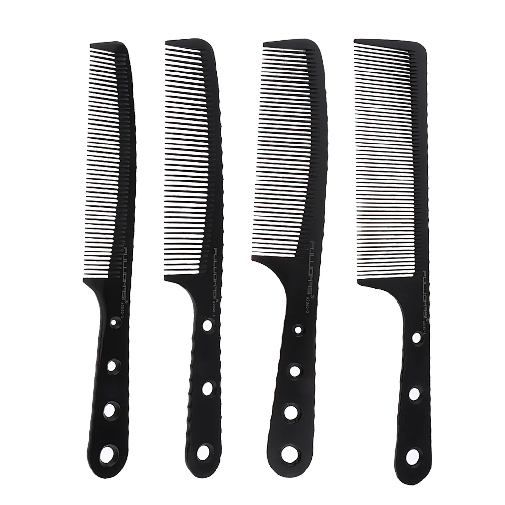Hairdressing Wide Close Tooth Comb Smooth Hair Detangler Men's Beard ...