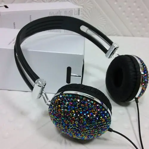 Exclusive limited edition design diamond headphones|headphone music ...