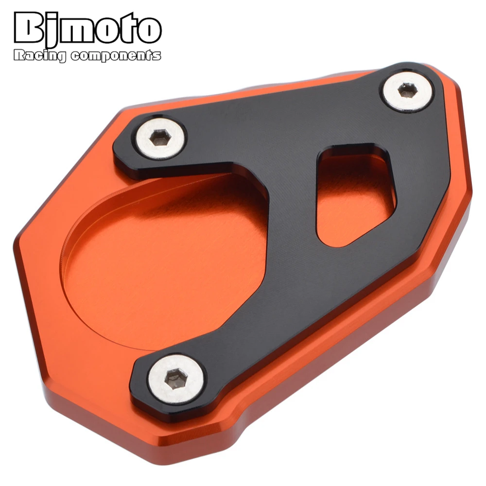 Bjmoto Cnc Aluminum Motorcycle Kickstand Foot Side Stand Enlarger