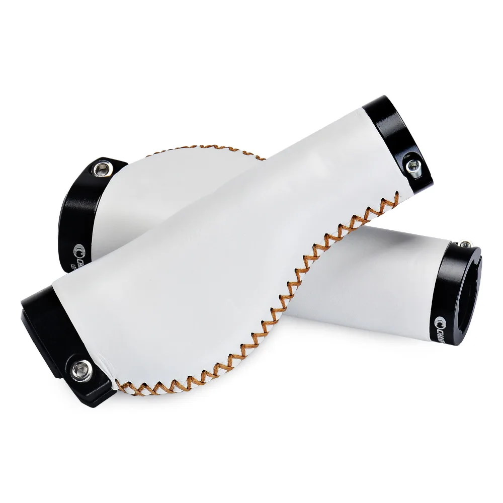 Кожаный руль для велосипеда Круглый горный велосипед с замком кожаные ...