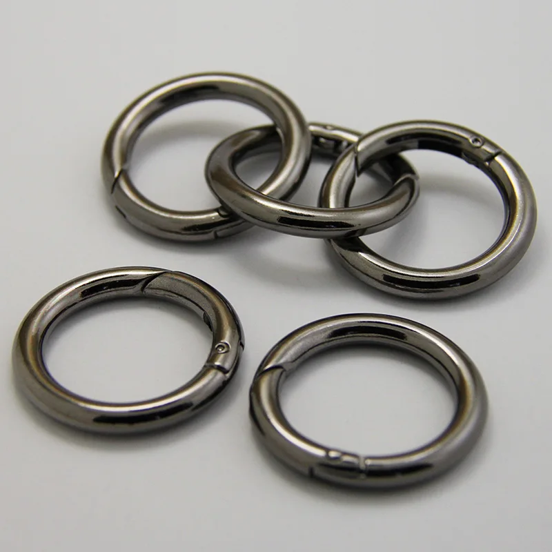 500pcs Tungsten Steel Metal Key Holder Split Rings Keyring Keychain ...