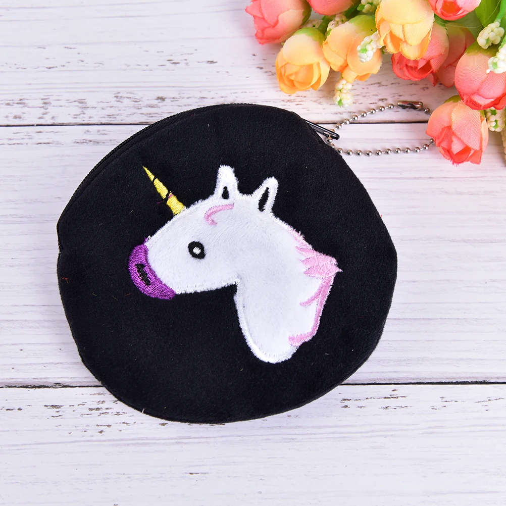 Красочный Единорог молния плюшевый Кошелек для монет для девочек ...