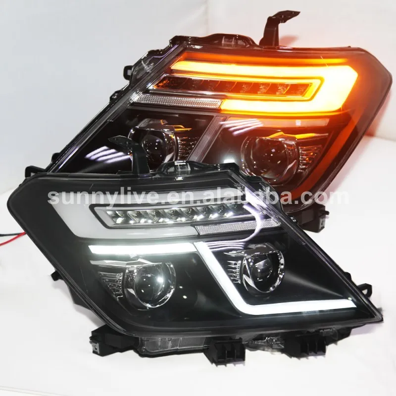 For NISSAN for Patrol LED strip Head Light front lights 2012 2014 Year ...