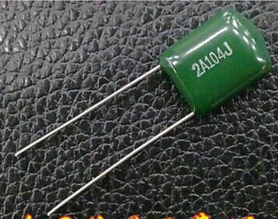 20PCS 2A104J Polyester film capacitor 100nF 0.1uF 100V 2A 104J-in Capacitors from Electronic ...