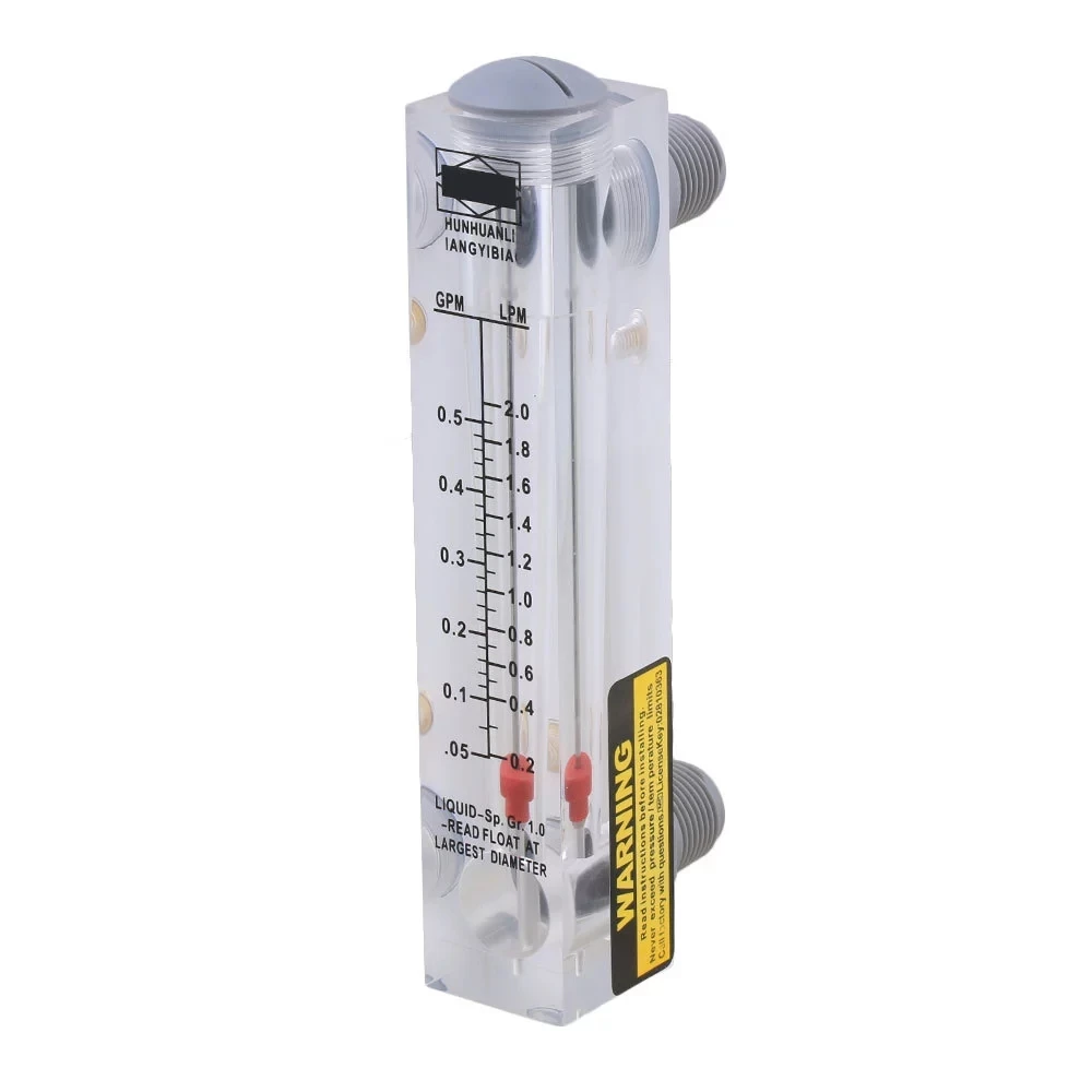 0.05 0.5GPM/0.2 2LPM LZM 15 Water Flow Meter Panel Flowmeter 17cm ...