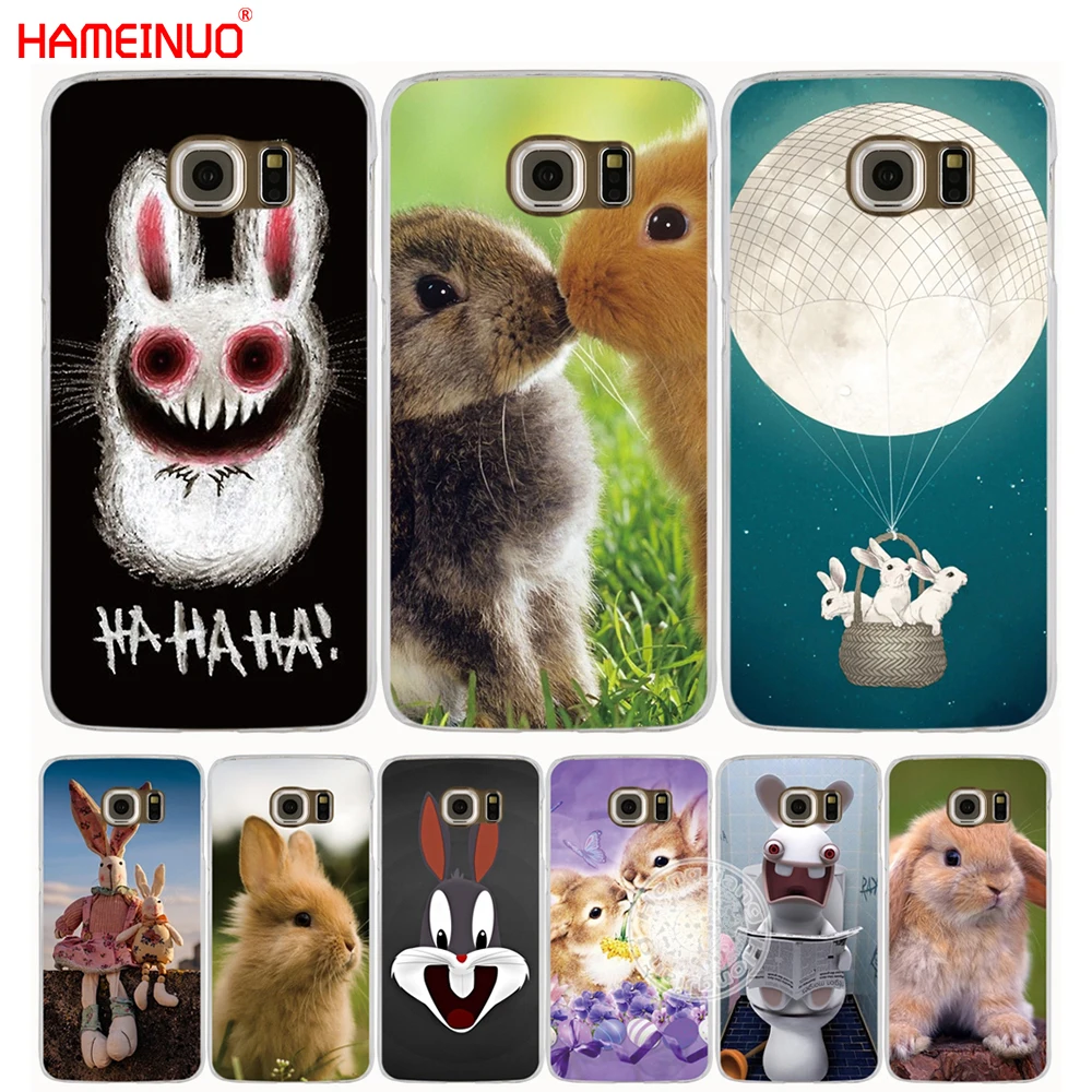 HAMEINUO Funny rabbit animal cute cell phone case cover for Samsung ...