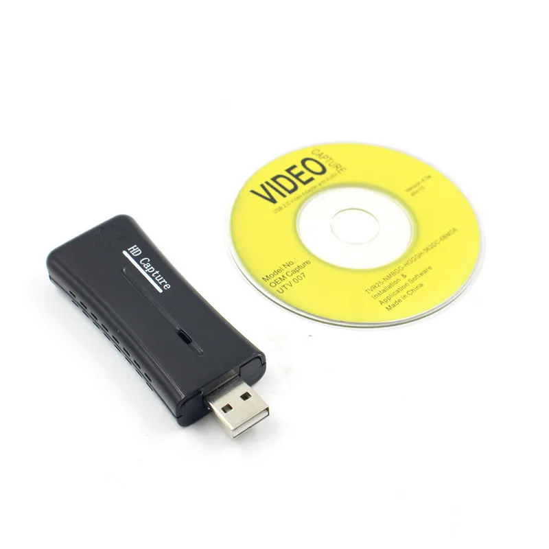 Récepteur-décodeur,Adaptateur d'enregistrement vidéo Portable USB 2.0 Easycap, 720P, HDMI, pour ...
