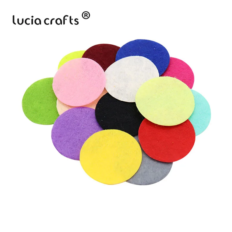 Lucia-crafts-Round-Felt-fabric-pads-accessory-patches-circle-felt-pads ...