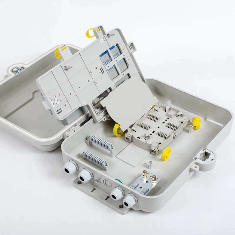 Outdoor Corridor FTTH Terminal Box 32 Cores LGX Cassete PLC Splitter ...