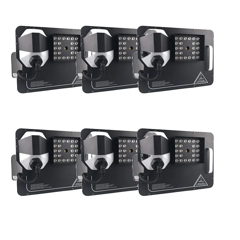 6pcs/lot 1500w Led Fog Machine 24x9w Rgb Color Leds Smoke Machine ...