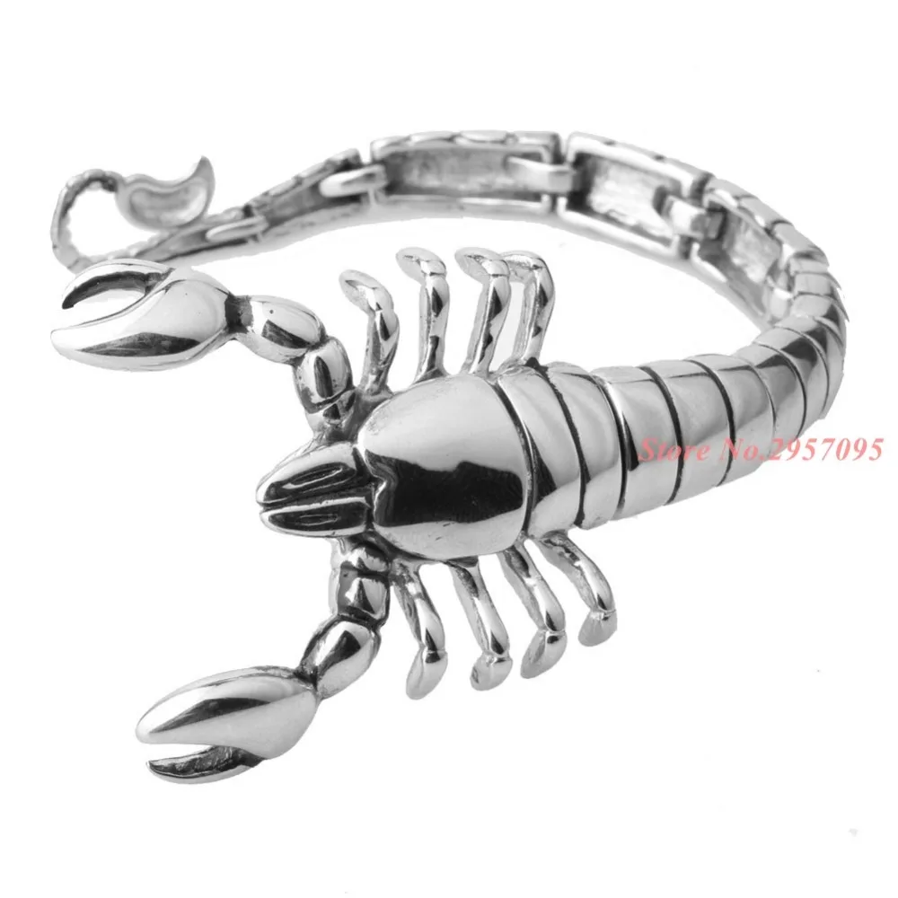 New-Unique-316L-Stainless-Steel-Animal-Scorpions-Heavy-Mens-Bracelets ...