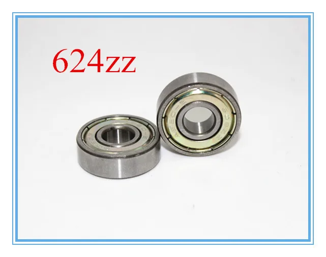 10PCS/LOT 624 624Z 624ZZ ABEC 7 ball bearing 4*13*5 mm chrome steel ...