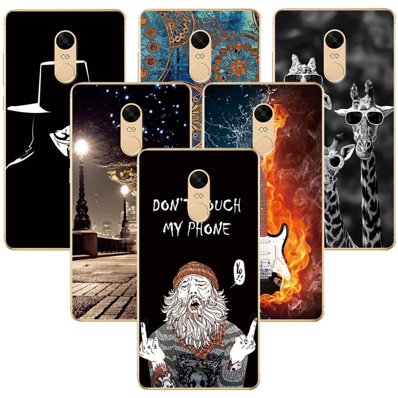 For Xiaomi Redmi Note 4X Case 5.5" Phone Back Cover Painted Cases For ...