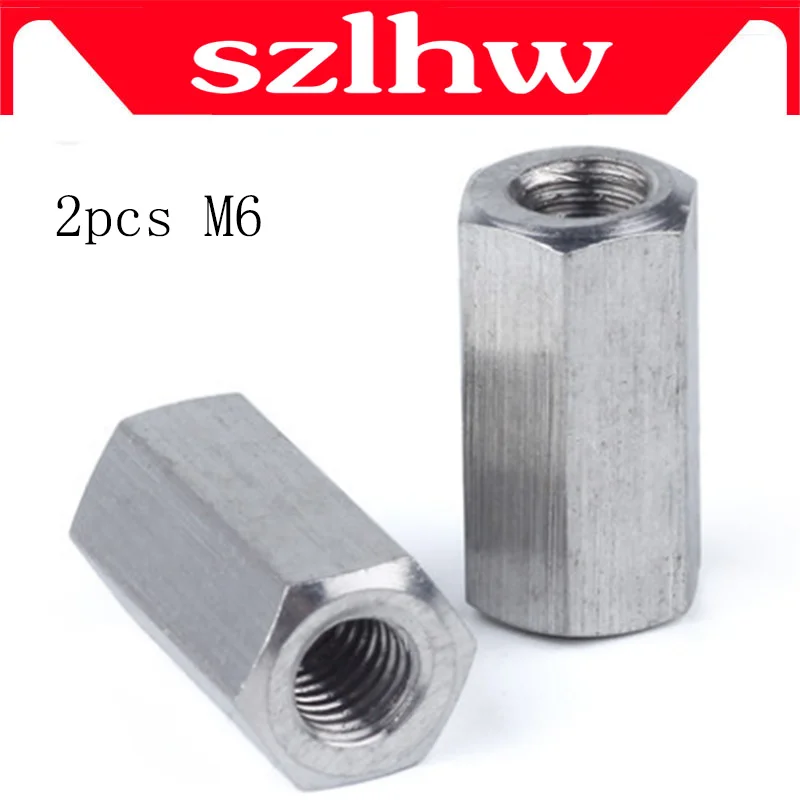 Factory sales 2pcs Galvanized Extended Six Angle Nut Extended Round ...