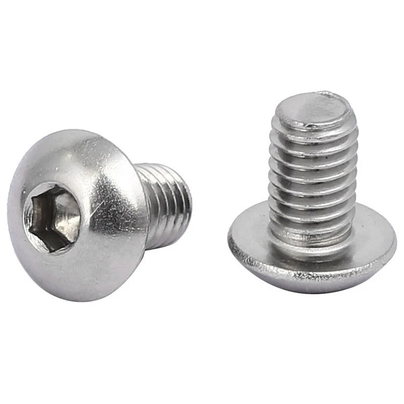 DSHA M5x8mm 304 Edelstahl Taste Kopf Hex Buchse Kappe Schrauben Schrauben 80 stücke|Schrauben ...