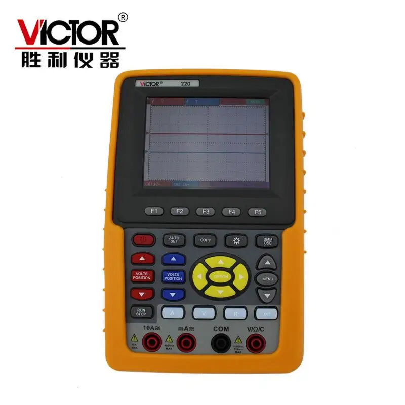 Handheld color ScopeMeter 220 Dual channel oscilloscope with a ...