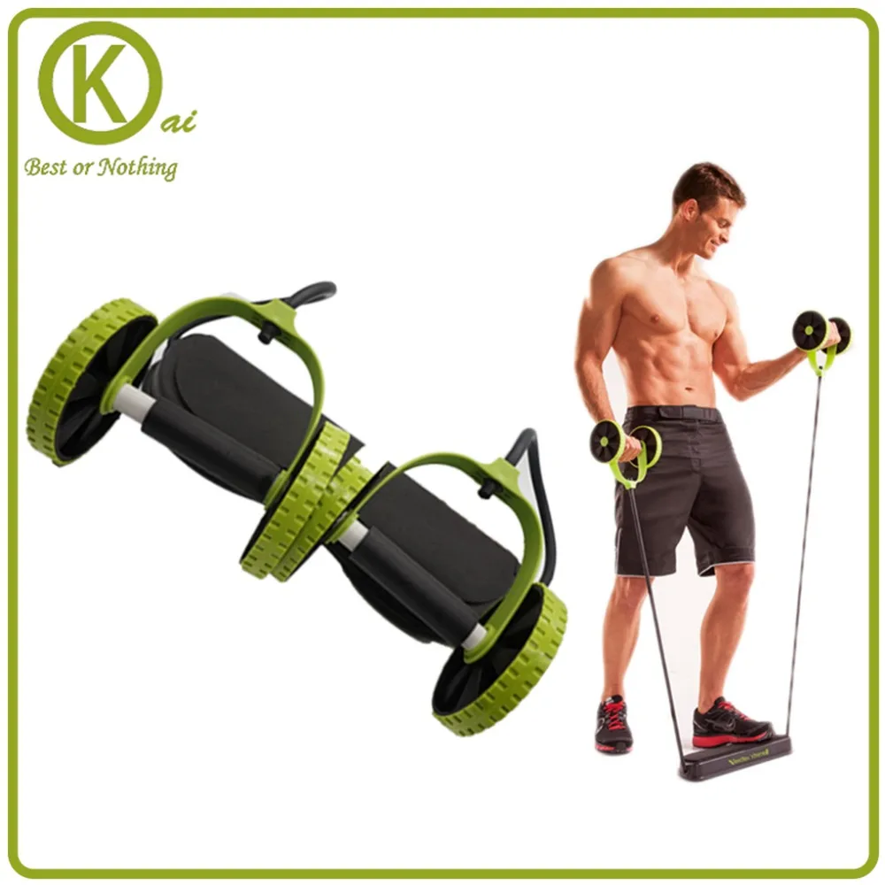 Integrated Fitness equipment spring exerciser Double wheel AB machines ...