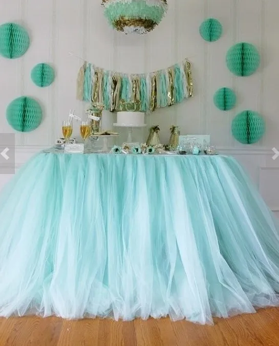 Completely Custom Tulle Table Skirt Tutu Table Decoration For Wedding ...