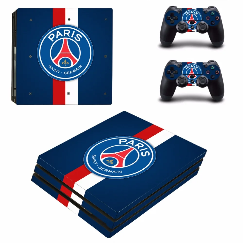 PSG PS4 Pro Skin Sticker Paris Saint-Germain Console Cover ...