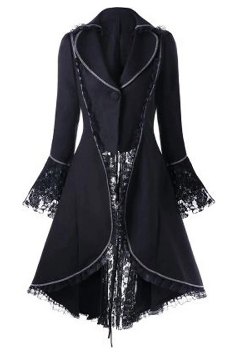 Women Retro Gothic Tailcoat Steampunk Jackets Tuxedo Suit Victorian