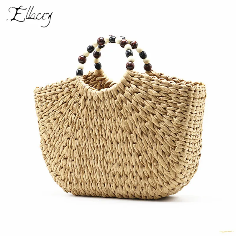 Kits & How To Crochet Knitting handmade straw bag etna.com.pe