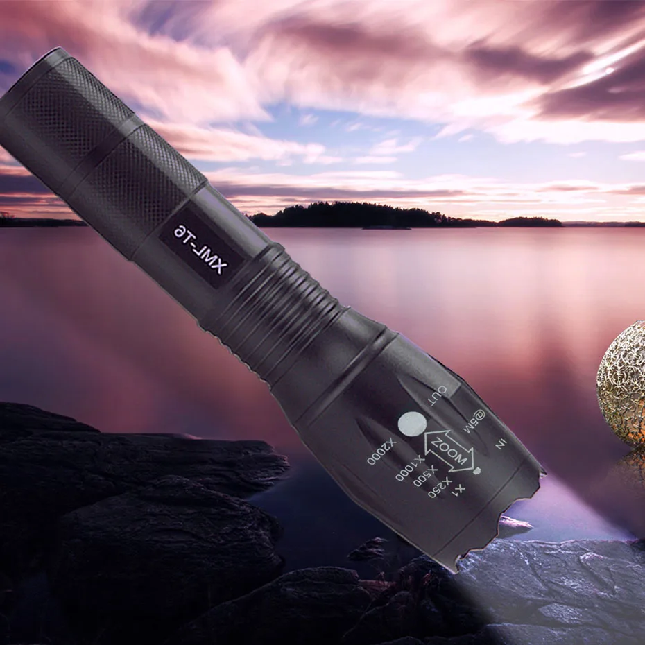 Led Torch Flashlight 18650 Zoom Led Waterproof Torch Flashlights XM L ...