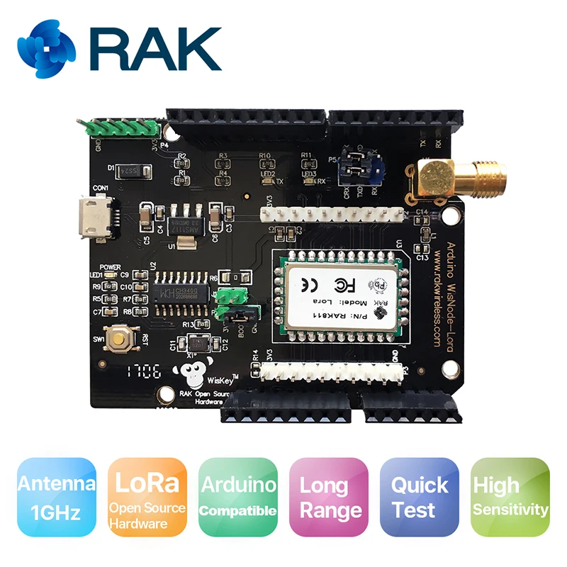 Buy Wisnode Lora Module Iot Open Source Hardware Compatible Arduino Development 
