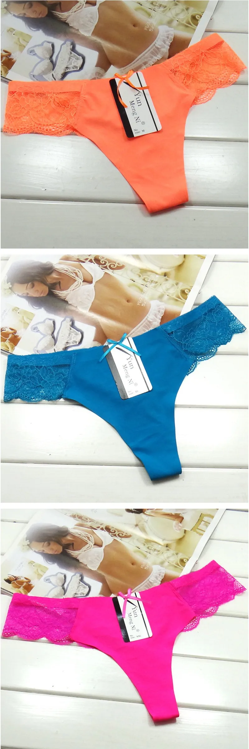 Yun Meng Ni ropa interior femenina 4 cosa/serie mujeres bragas mujer ...