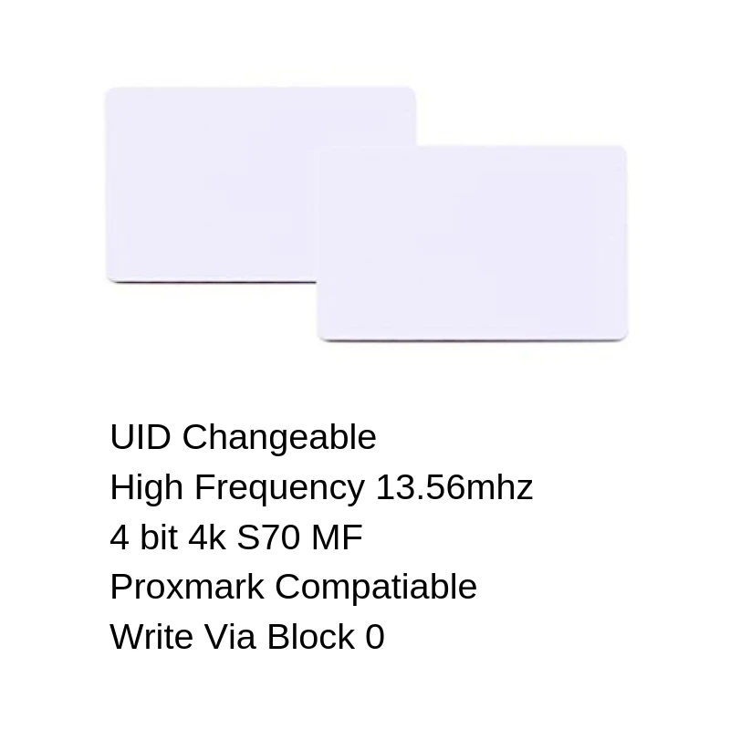 UID Changeable 4 byte UID MF 4k S70 Block 0 Change RFID NFC High ...