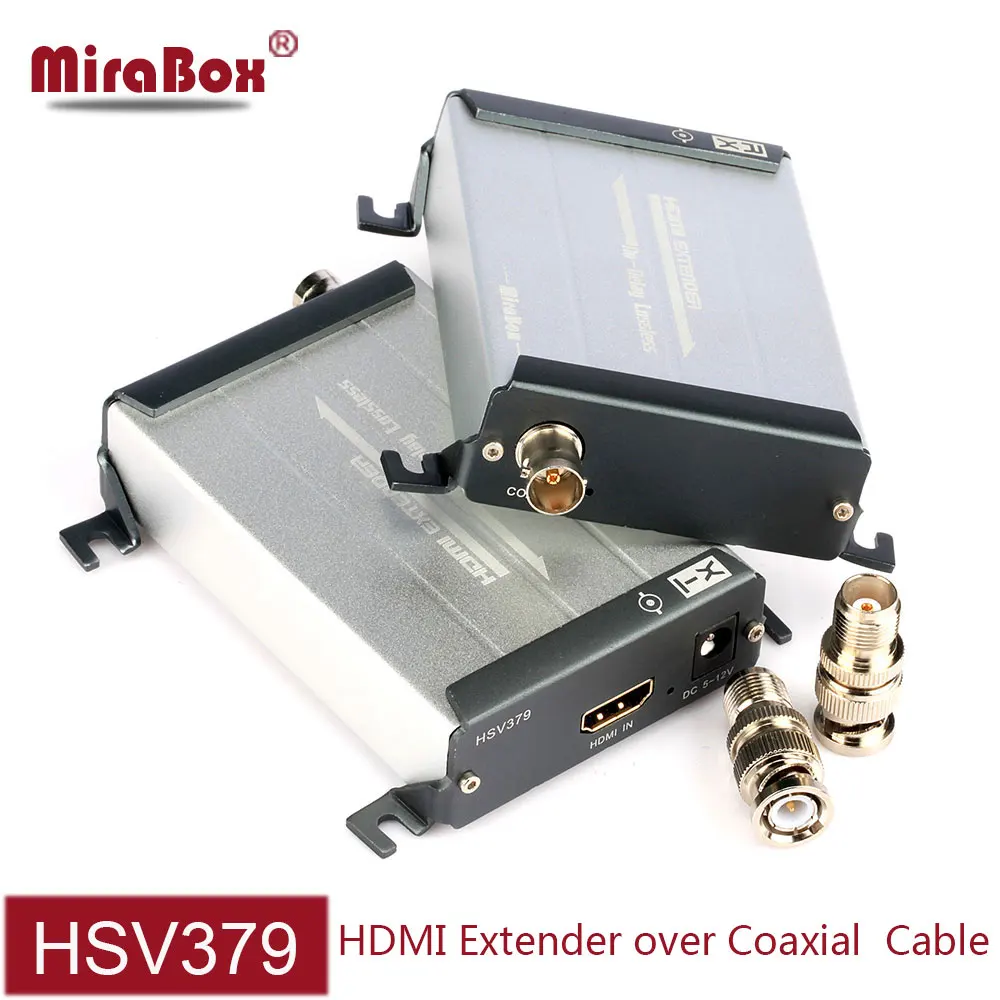 MiraBox HSV379 HD Coax Extender Transmit 200m Via TNC Top Coaxial Cable ...