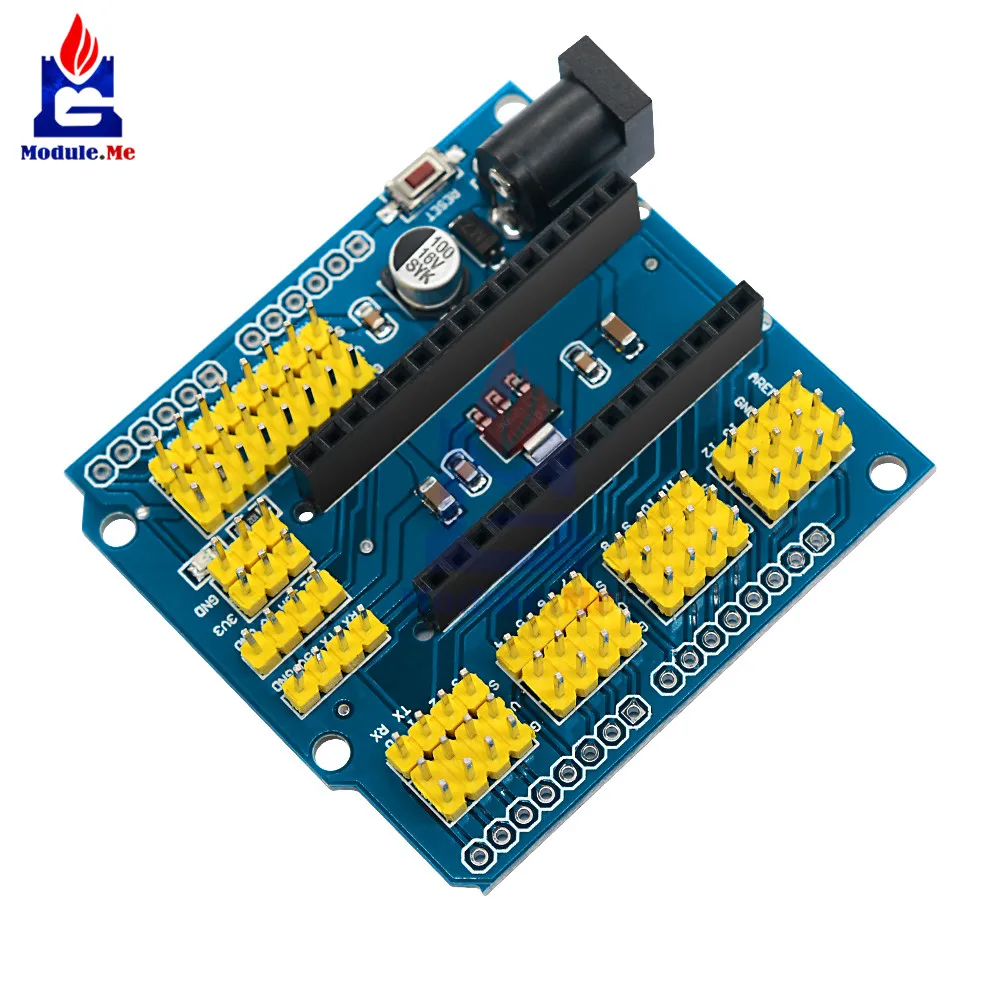 NANO I/O IO Expansion Sensor Shield Module For Arduino UNO R3 Nano V3.0 ...