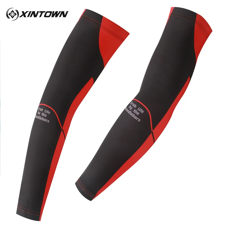 XINTOWN Men Bike Cycling Arm Sleeves Outdoor UV Protection Bike Running ...