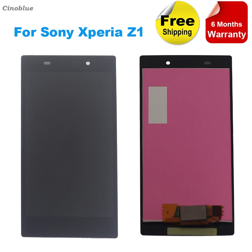 For Sony Xperia Z1 lcd display Touch screen with digitizer glass Assembly for sony z1 L39H lcd ...