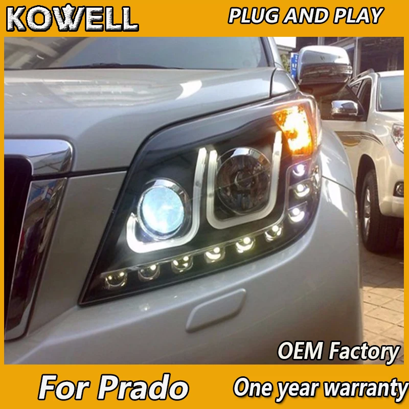KOWELL-Car-Styling-for-Prado-LED-Headlights-2009-2010-2011-2012-Prado ...