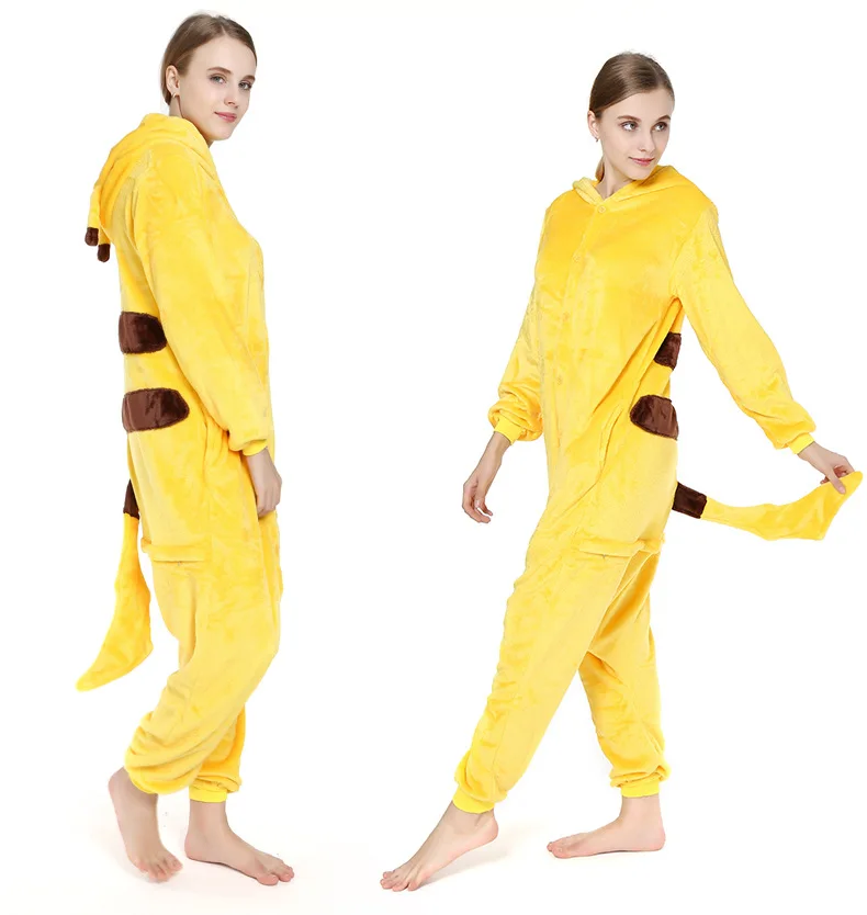 Anime Pokemon Pikachu Pajamas Costume - KawaiiMerch.com