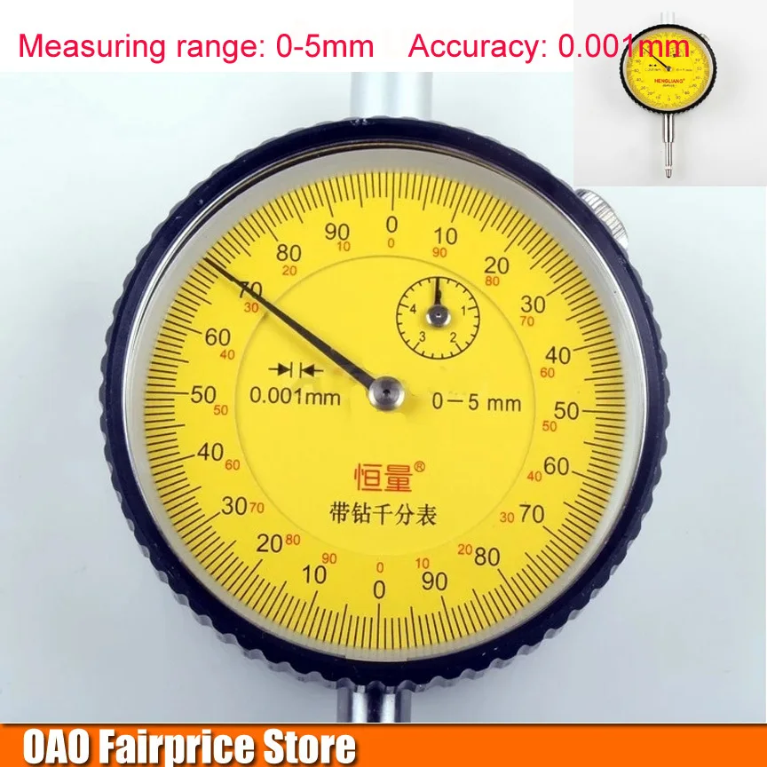 Pointer dial indicator / Mechanical/Measuring range: 0 5mm, China's ...