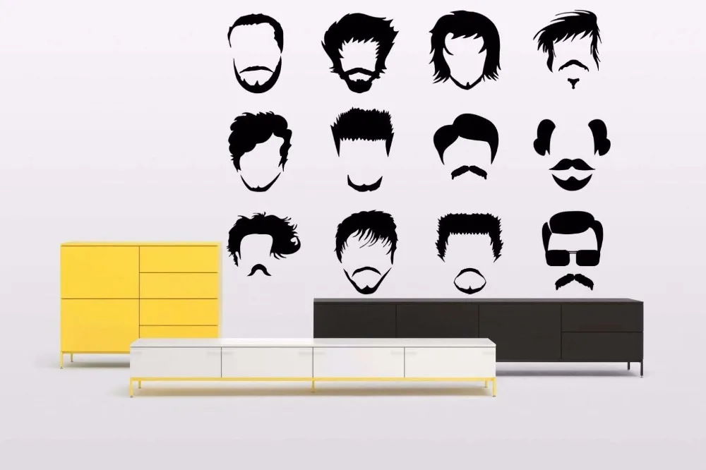 Creative Man Hairstyle Barber Shop Hairdressers Style Salon Signboard ...