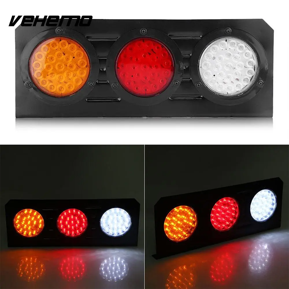 Vehemo 72LED Tail Lights Caravan Rear Lamps Durable Warning Lights ...