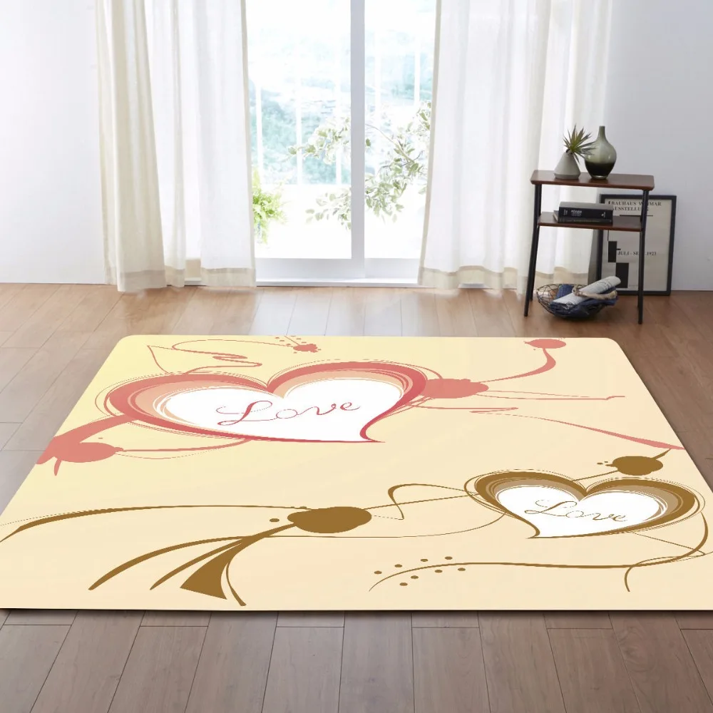 Серия «любовь», ковры для гостиной, романтические Коврики для спальни ...