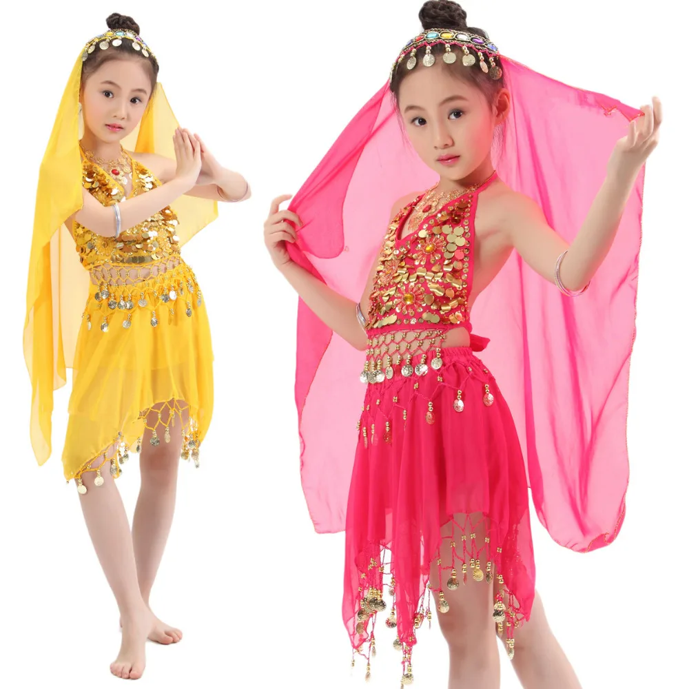 Aliexpress.com : Buy 2017 Girls Belly Dance Costume 2pcs(Top+Skirt ...