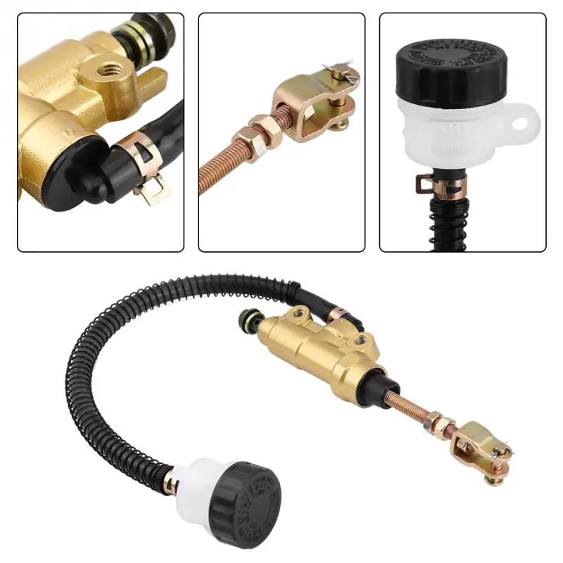 Motorcycle Rear Brake Pump Reservoir Rear Foot Brake Master Cylinder ...