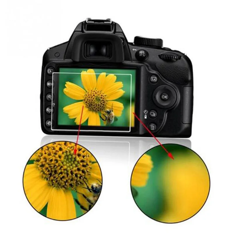 Tempered Glass Protector For Nikon D3100 D3200 D3300 D3400 D3500 DSLR ...
