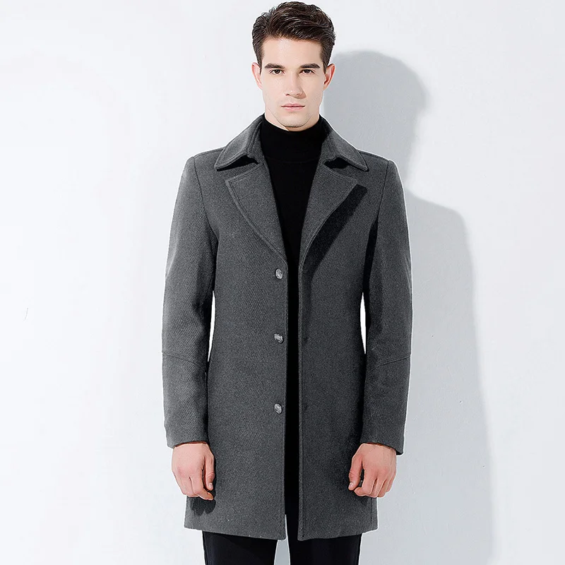 KOLMAKOV 2017 new winter high quality men's single button wool coats,48 ...