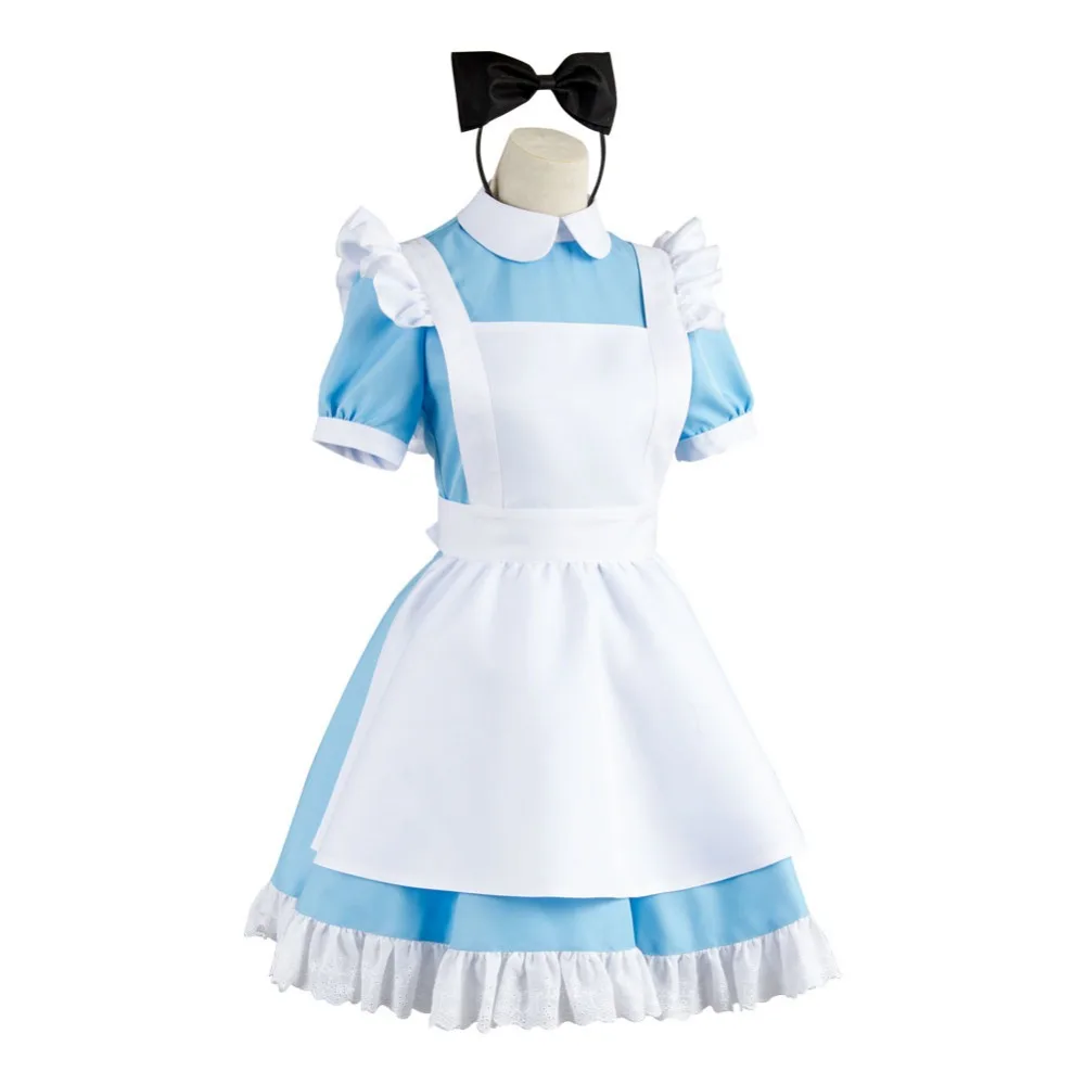 Movies & Tv Alice In Wonderland Alice Maid Dress Cosplay Costume For ...