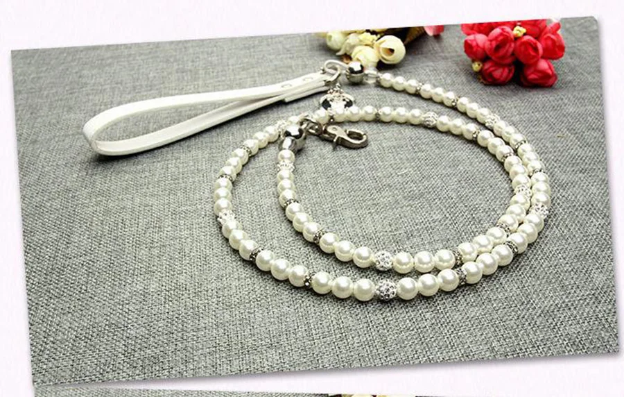 60Pcs-lot-Fashion-Dogs-Cats-Pearl-Leash-Doggy-Luxurious-Drilling-Ball ...
