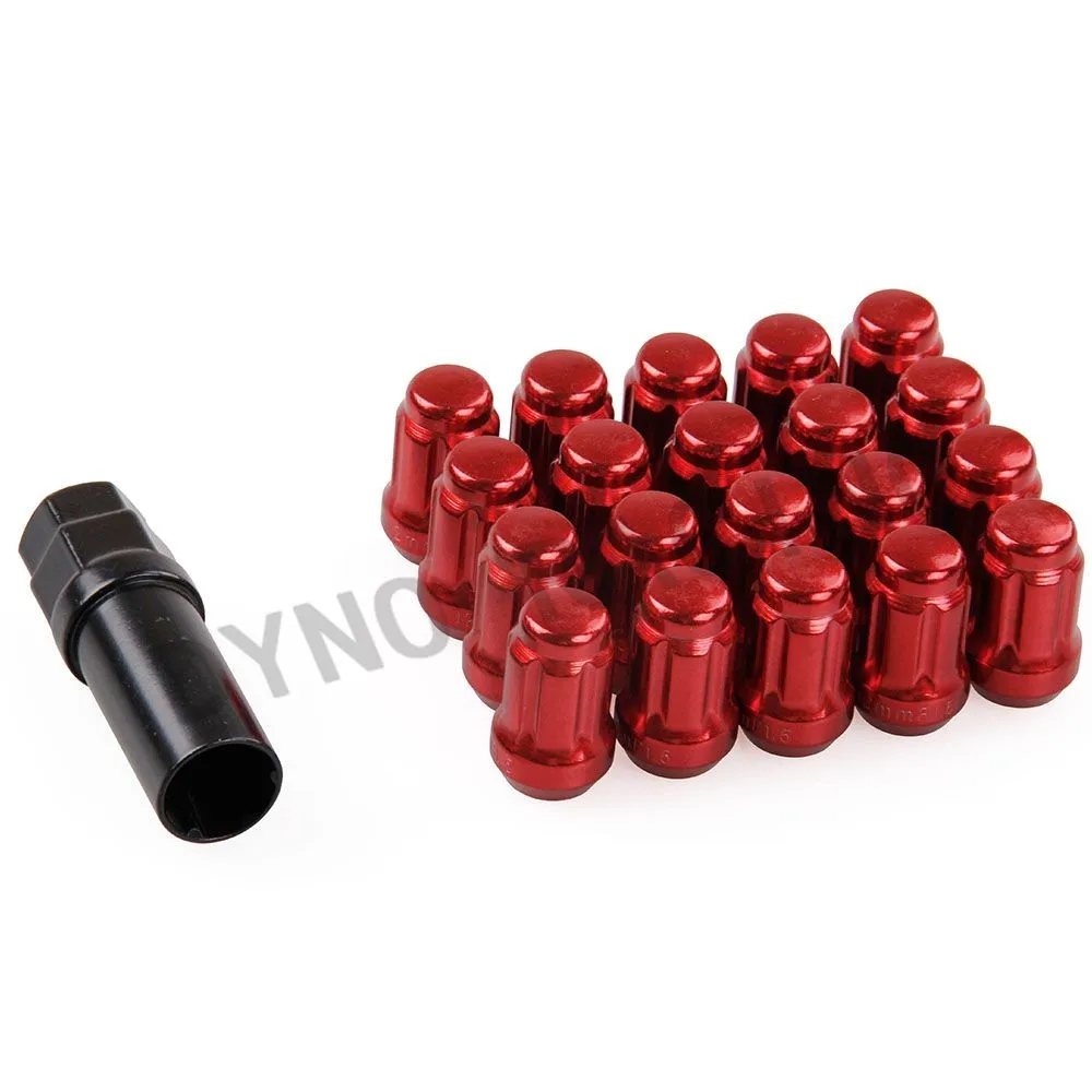 Dyno 20pc 12x1.5 Spline Lug Nuts With Key Cone Seat Long Closed End ...