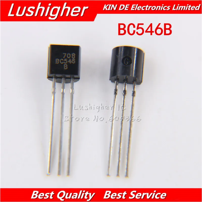 Aliexpress.com : Buy 100PCS BC546 TO92 BC546B Triode NPN Low Power ...
